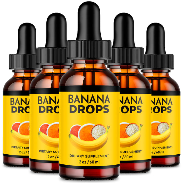 Banana Extract Liquid Blood Supplement Drops (5-Pack ...