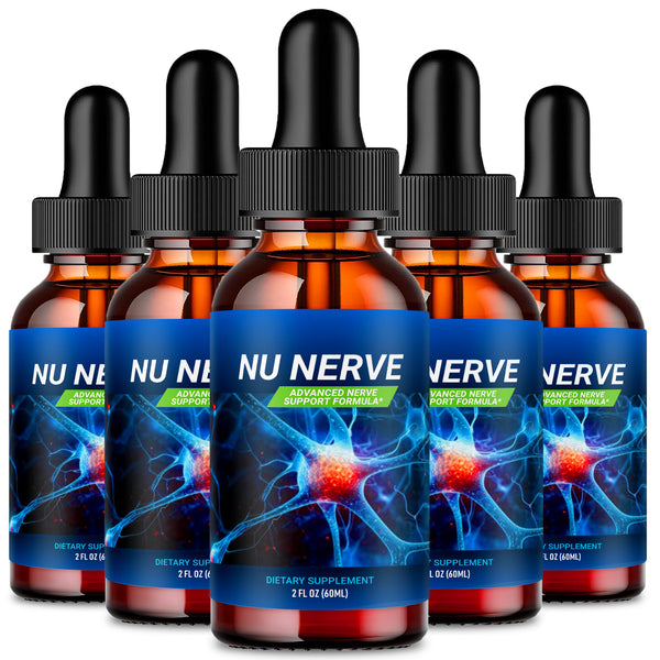 Nunerve Blood Drops - 5 Pack for Nerve Health Support and Damage Preve ...