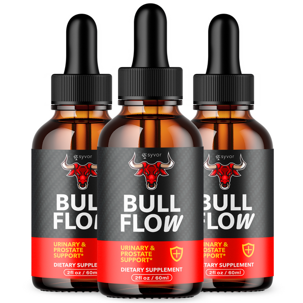 Bull Flow Drops Prostate Support Advanced Vitamin Supplement (3 Pack-9 ...
