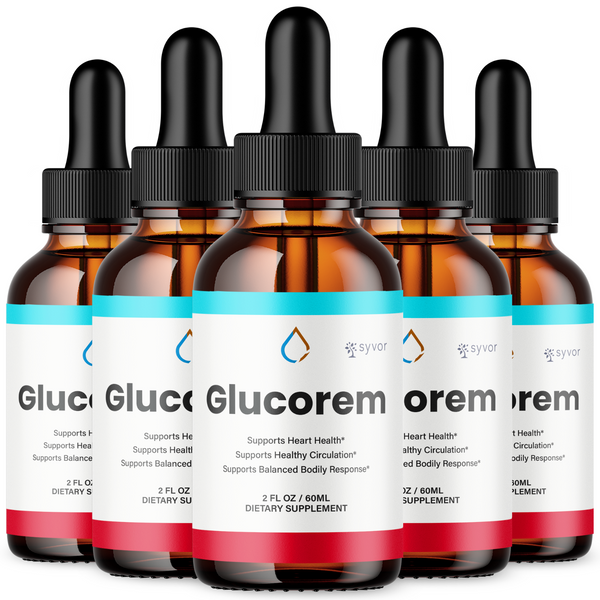 Glucorem Blood Support Drops Advanced Vitamin Supplement (5 Pack ...