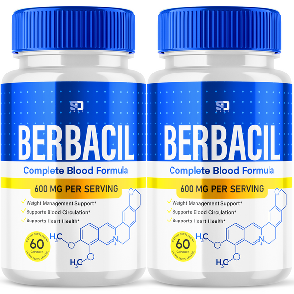 Berbacil Supplement Capsules - Promotes balanced blood sugar and press ...
