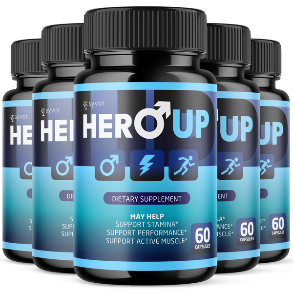 Hero Up for Men Advanced Max Formula Vitamin Supplement (5 Pack-300 Ca ...
