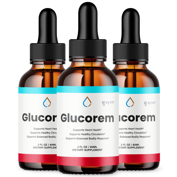Glucorem Blood Support Drops Advanced Vitamin Supplement (3 Pack ...